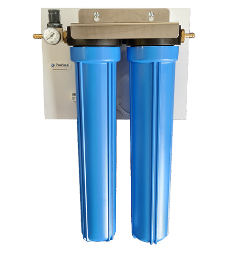 Water Filter Board fully assembled 20" Double - Pacificool Ltd